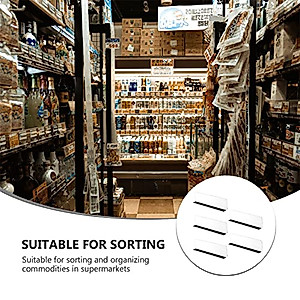 KITANDOVE 5pcs Shelf Baffle Snacks Divider Clear Shelving Commodity Dividers Clear Shelf Dividers Shelf Spacers Classification Baffles Store Storage Racks Clear Shelf Separators Shelves PVC