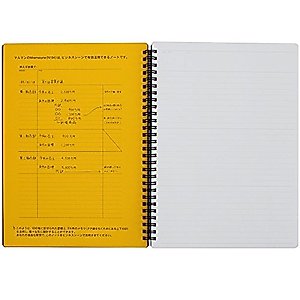 Maruman Mnemosyne Special Memo Notepad - B5 (6.9" X 9.8") - 7 mm Rule Divisions - 30 Lines X 80 Sheets (Pack of 2)