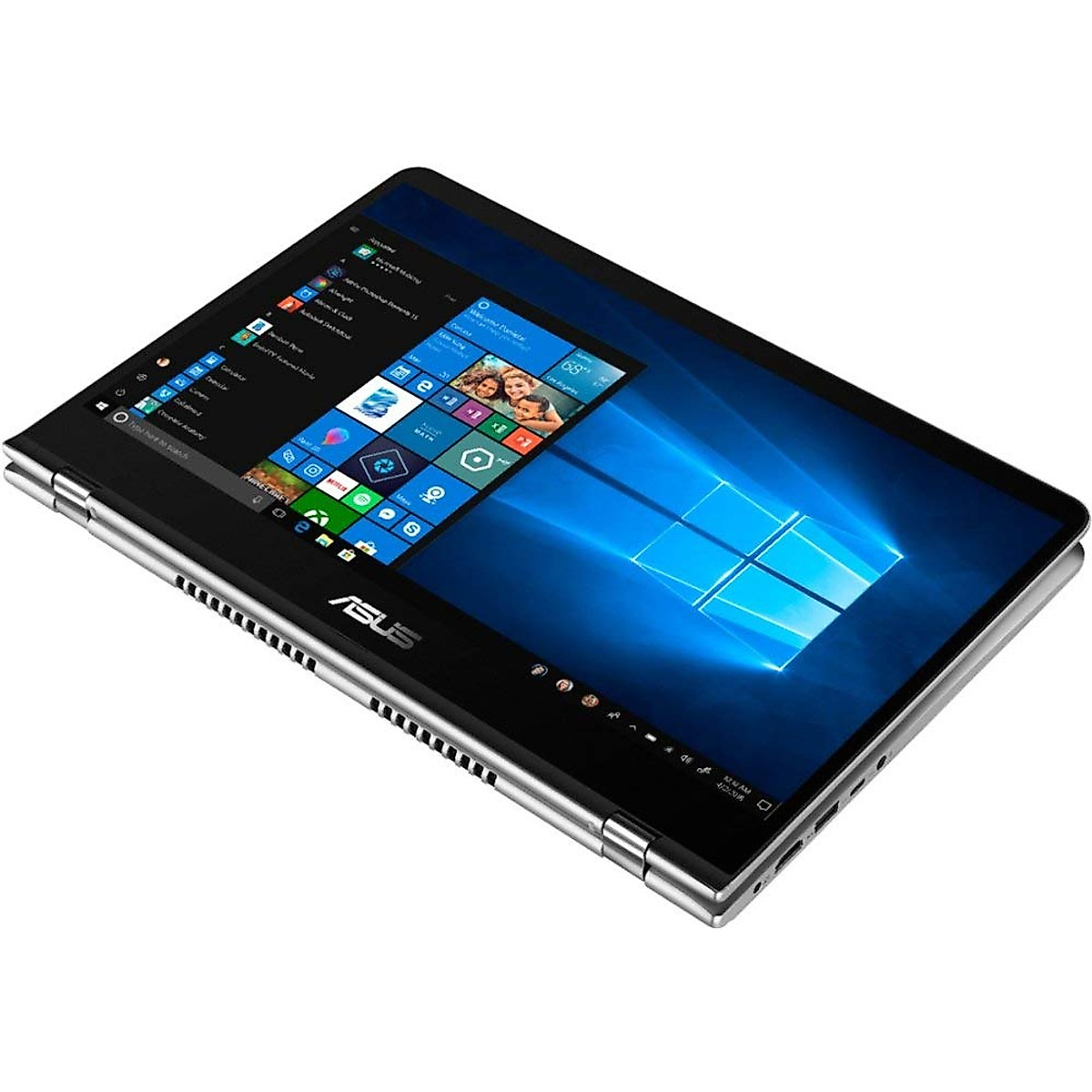 2019 ASUS - 2-in-1 14" Full HD Touch-Screen Laptop - 8th Gen Intel Core i5-8250U - 8GB Memory - 128GB Solid State Drive - Windows 10 - Light Gray