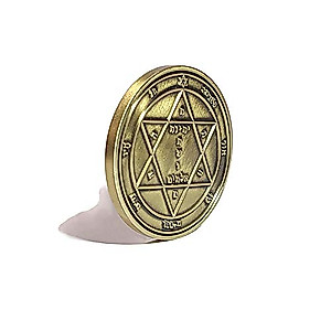 King Solomon Seal Coin Talisman Kabbalah 72 Names of God Second Pentacle of Mars