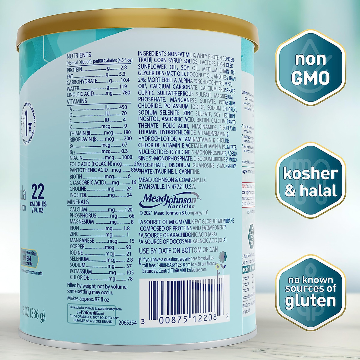 Enfamil NeuroPro EnfaCare High Calorie Premature Baby Formula, Milk-Based with Iron, Brain-Building DHA, Vitamins & Minerals for Immune Support, added easy-to-digest proteins, Baby Milk, 13.6 Oz Can