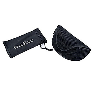 Eagle Eyes Wrap Around Sunglasses - Cozmoz Sports Sunglasses in Black Frame/Gradient Polarized Lens