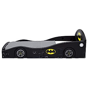 DC Comics Batman Batmobile Car Deluxe Toddler Bed with Attached Guardrails