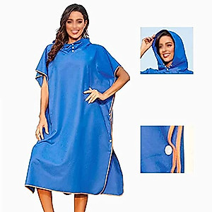 ZHAOLEI Adult Diving Suit Robe Cloak Quick-Drying Hooded Towel Absorbent Quick-Drying Towel Swimming Bathrobe (Color : White-Dinosaur Doodle4)