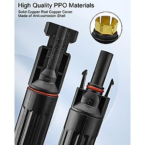 QNHEAY 15A Multi-Contact Solar Fuses Holder Inline, PV Inline Fuse Holders 15A for All Solar Connectors and Solar Panel, IP67 Waterproof Fuse Connector, Solar Surge Protection Device, 5 Pack