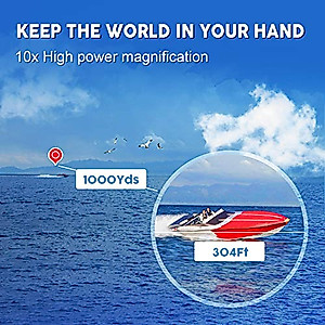 Binoteck 10x42 Binoculars for Adults - Professional HD Roof BAK4 Prism Lens Binoculars for Bird Watching, Hunting, Travel, Sports, Opera, Concert, with Carrying Bag (1.0 lbs)