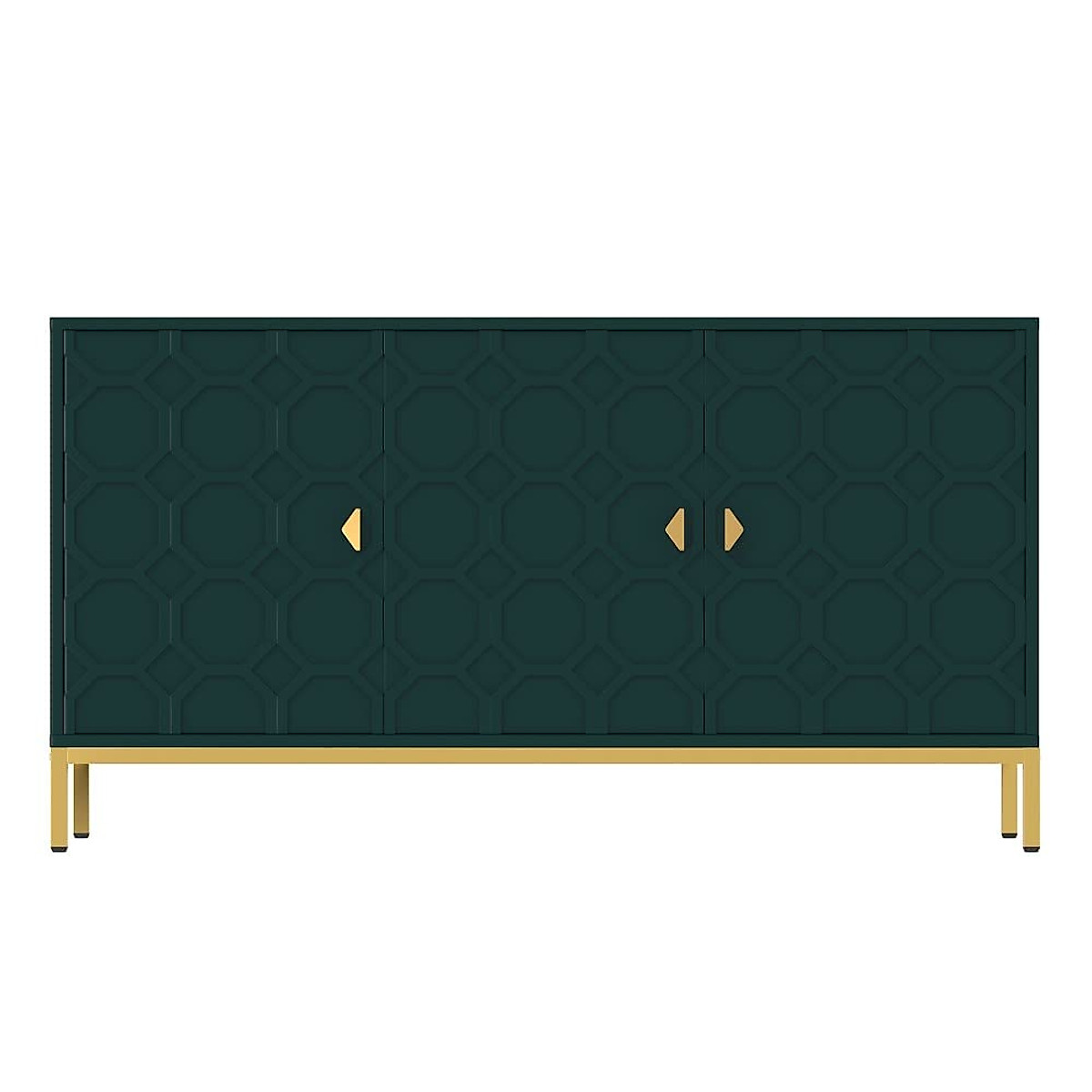 Boyel Living Sideboard Cabinet, Modern Storage Cabinet with 3-Door, Accent Cabinet for Living Room, Hallway, Entryway or Kitchen (Green)