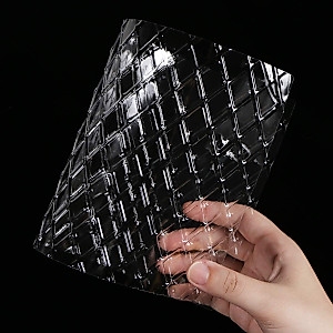 Wedding Cake Stencil Template, Kissbuty 5 Pcs Cake Decorating Embossing Plastic Spray Floral Cake Cookie Fondant Side Baking Mesh Stencil Mat Wedding Decor Tools (Diamond Quilted Grid Texture)