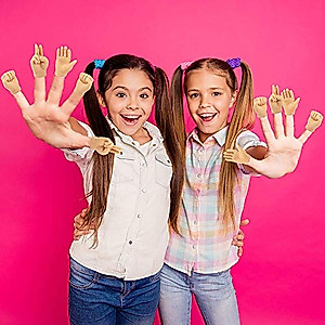 ArtCreativity Hand Finger Puppets, Set of 12, Soft Realistic Feeling Finger Puppets, Comfortable Silicone Rock Paper Scissors Game, Fun Prank Toys and Gag Gifts, Goodie Bag Fillers for Boys and Girls