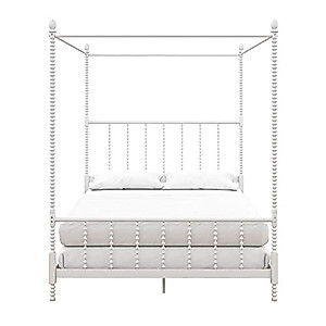 DHP Emerson Metal Canopy Bed in Full Size Frame in White