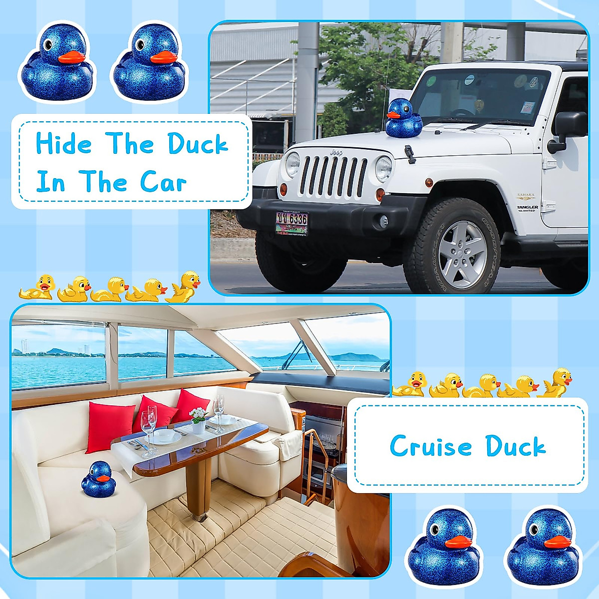 Honoson 6.89 Inch Giant Glitter Rubber Duck Big Glitter Rubber Duck Large Sparkly Duckling Bath Toy with Squeaky Sound for Summer Baby Shower Birthday Party Favor Gift(Purple)