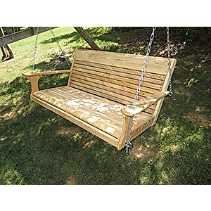 Wood Tree Swings-Cypress Porch Swing/Wood Porch Swing/USA Made/Wooden Swing