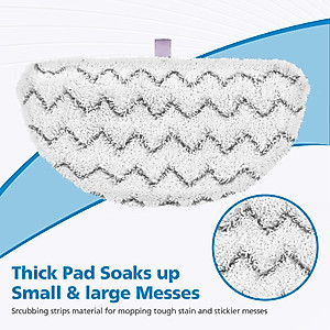 1940 Bissell Steam Mop Pads for Bissell PowerFresh Steam Mop 1806 1544 1440 2075A 2685A 1940W 19404 Series, Model 19402 19408 1940a 1940f 1940q 1940t B0006 B0017, Part #5938#203-2633, 4 Pack