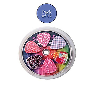 Guitar Picks for Girls - Medium Celluloid Assorted Variety 12-Pack Collection - Pretty Unique Designs Cool Pink Leopard - Best Gifts for Princess, Kids, Teens, Women, Ladies, Female Guitar Players