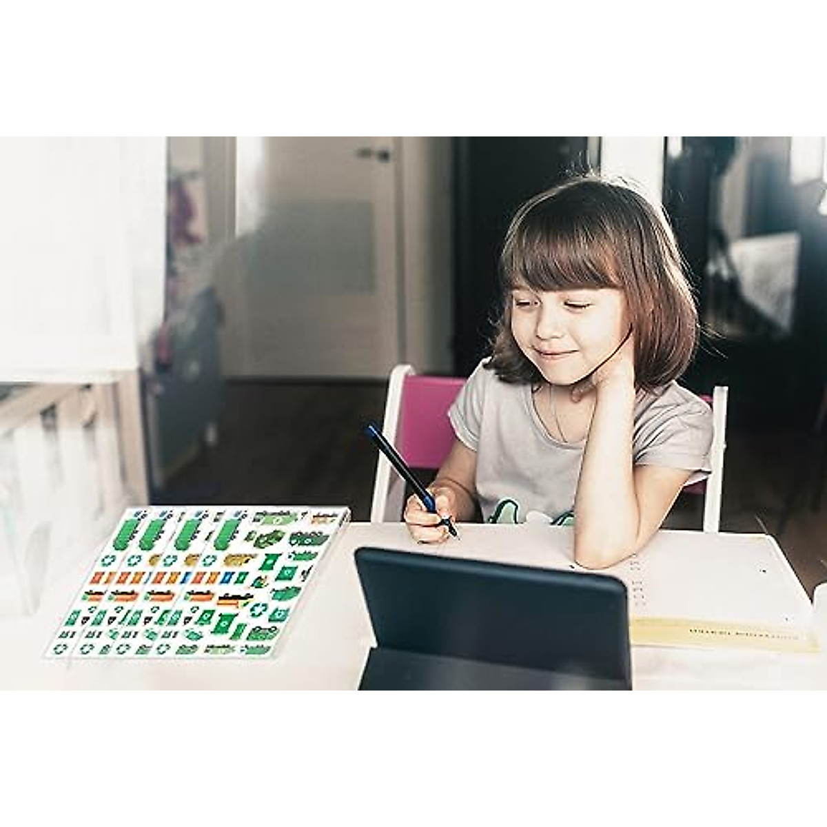 ATSMOICY 800+ PCS Garbage Truck Themed Party Decorations Labels Paper Stickers - Rubbish Truck Themed Baby Shower Birthday Waste Management Recycling Party Supplies Decorations Favors Stickers