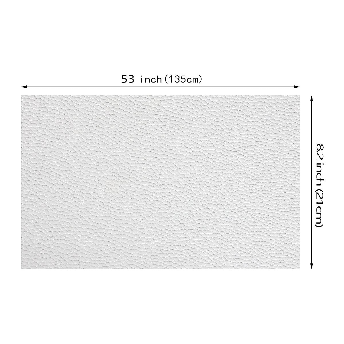 Picheng Solid Colored White Faux Leather Sheets PU Synthetic Leather Perfect for Craft DIY Handmade Jewelry Earrings Bow Making (White)