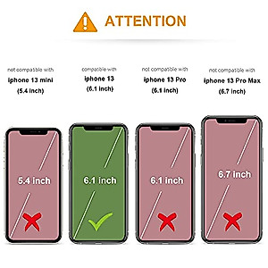 KIHUWEY Compatible with iPhone 13 Case Wallet with Credit Card Holder, Premium Leather Magnetic Clasp Kickstand Heavy Duty Protective Cover for iPhone 13 6.1 inch(Brown)