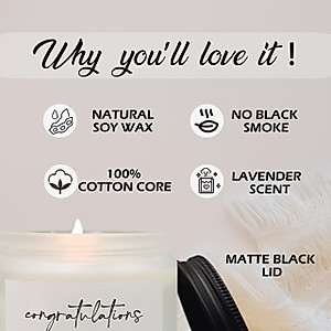 QASHWEY Auntie Candle, Pregnancy Announcement Candles Gifts for Auntie Sister Friends, New Aunt Gifts Soy Candle, Smells Like You’re Going to an Auntie Lavender Fragrance Candles for Home Scented