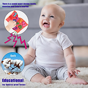 Bynleau Baby Tissue Box Toys, Montessori Sensory Toys for 6-12 Months Babies, Crinkle Toys Colorful Soft Scarf Box, Early Learning Toys for Baby Cognitive, Perfect Baby Gifts for Boys and Girls