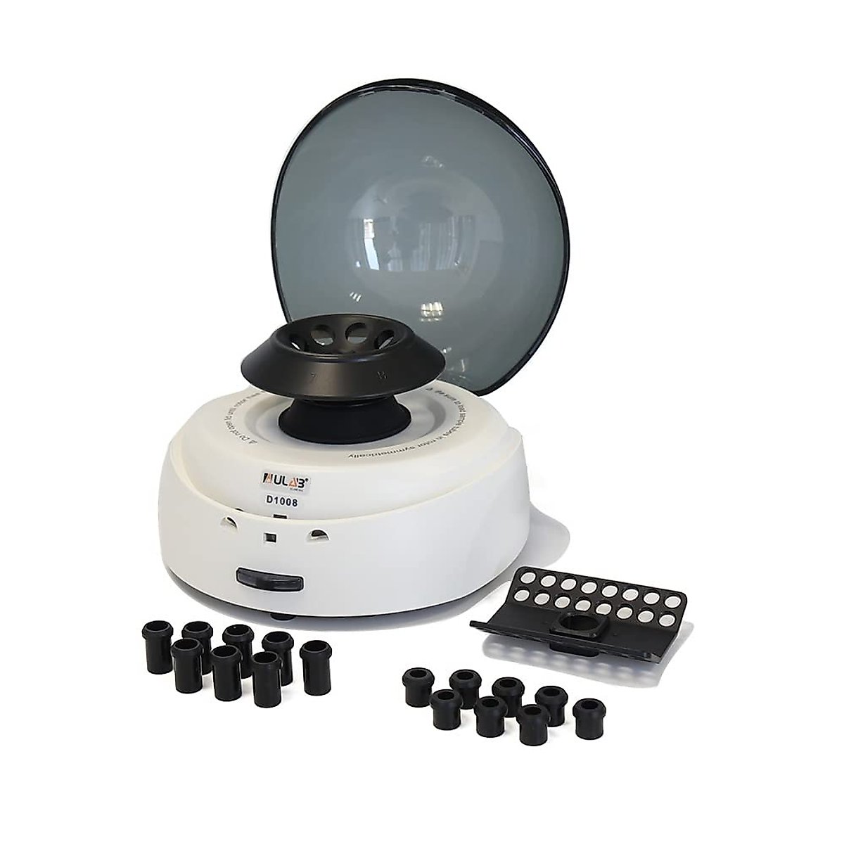 ULAB Mini Centrifuge, Lab Benchtop Micro Centrifuge 7000RPM, Low Noise, 2 Rotors for 8 x 0.2/0.5/1.5/2.0ml and 0.2mL×32 PCR Strips or 0.2mL×4 PCR 8 Strips, UMP1008