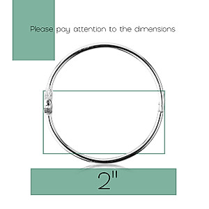 Mr. Pen- Loose Leaf Binder Ring, 20 Pack, 2 Inch, Binder Rings, Book Rings, Metal Rings for Index Cards, Rings for Flash Cards, Flash Card Rings, Index Card Rings, Clip Rings, 2 Inch Binder Rings
