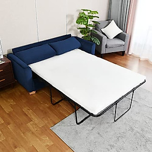 MUZZ Muzz Queen Size Pull Out Sofa Bed, Pull Out Sofa Couch, Sleeper Sofa Bed with Memory Foam Mattress, 2-in-1 Sleeper Sofa