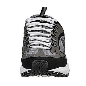 Skechers Sport Men's Stamina Nuovo Cutback Lace-Up Sneaker,Charcoal/Black,11.5 M US