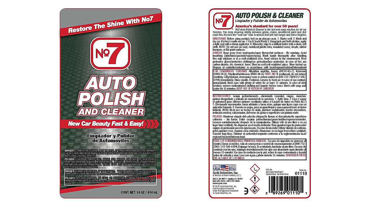No7 Auto Polish & Cleaner - Restore Car Shine (14 oz)