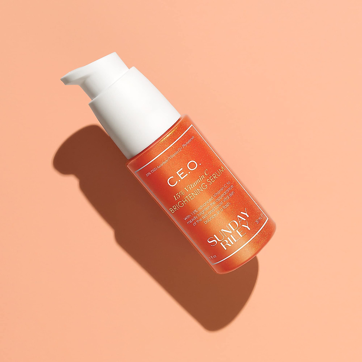 Sunday Riley C.E.O. 15% Vitamin C Brightening Serum, Orange, 1.0 Fl oz(pack of 1)