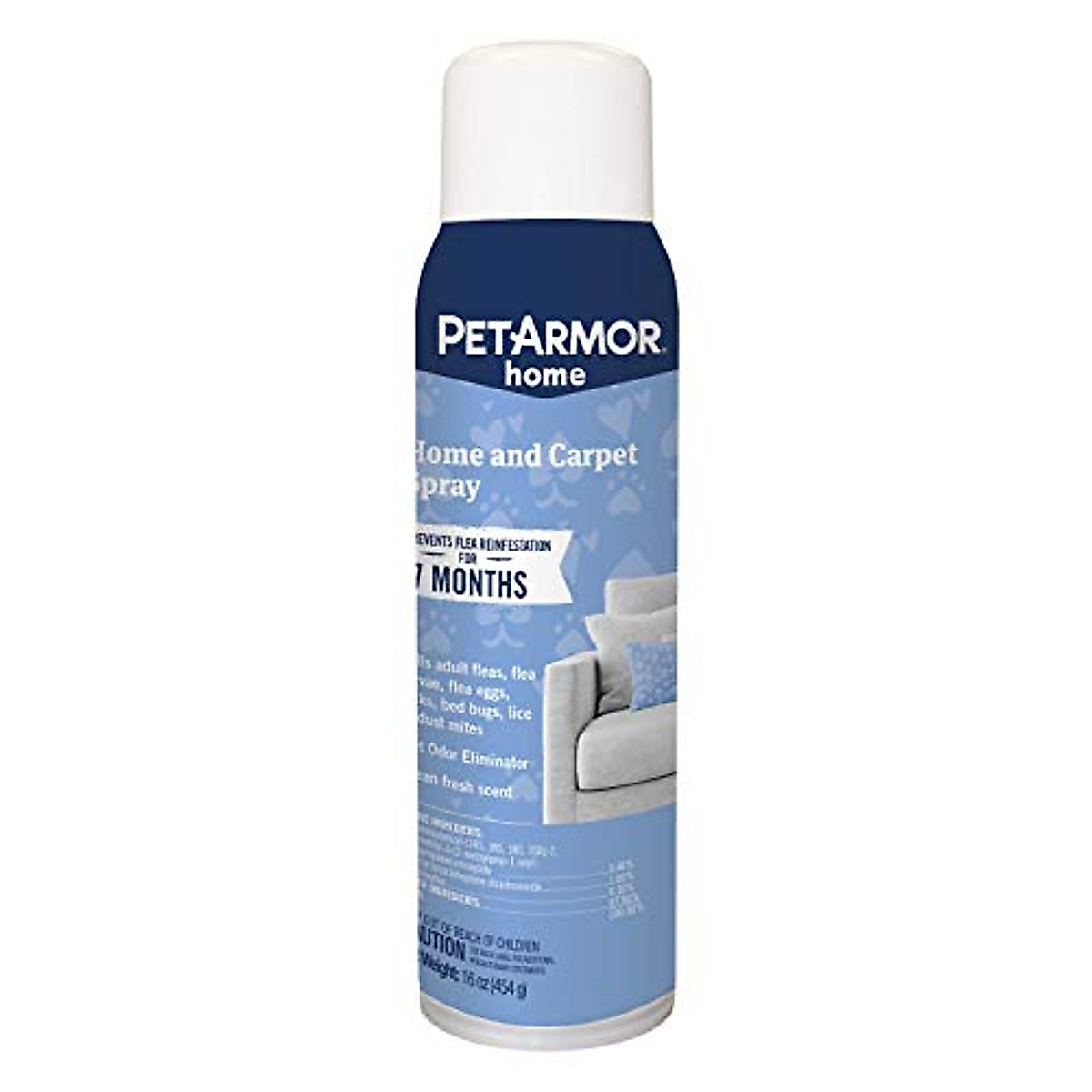 PETARMOR Home and Carpet Spray for Fleas and Ticks, Protect Your Home From Fleas and Eliminate Pet Odor, 16 Ounce