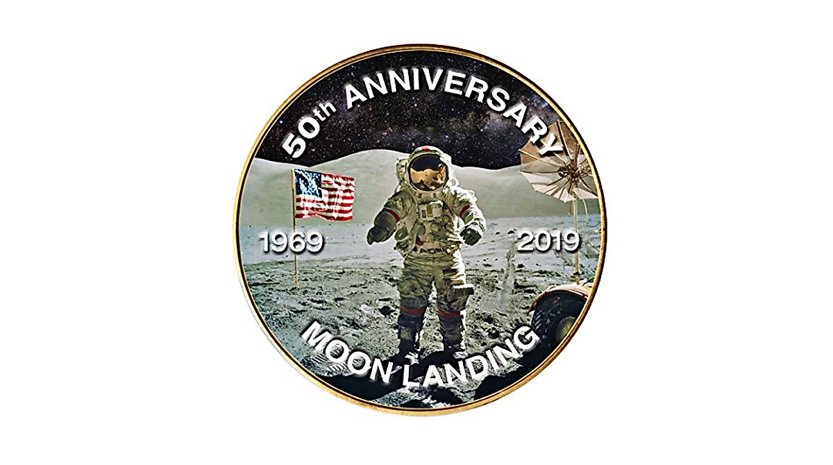 50th Anniversary Moon Landing Coin Set in Gold