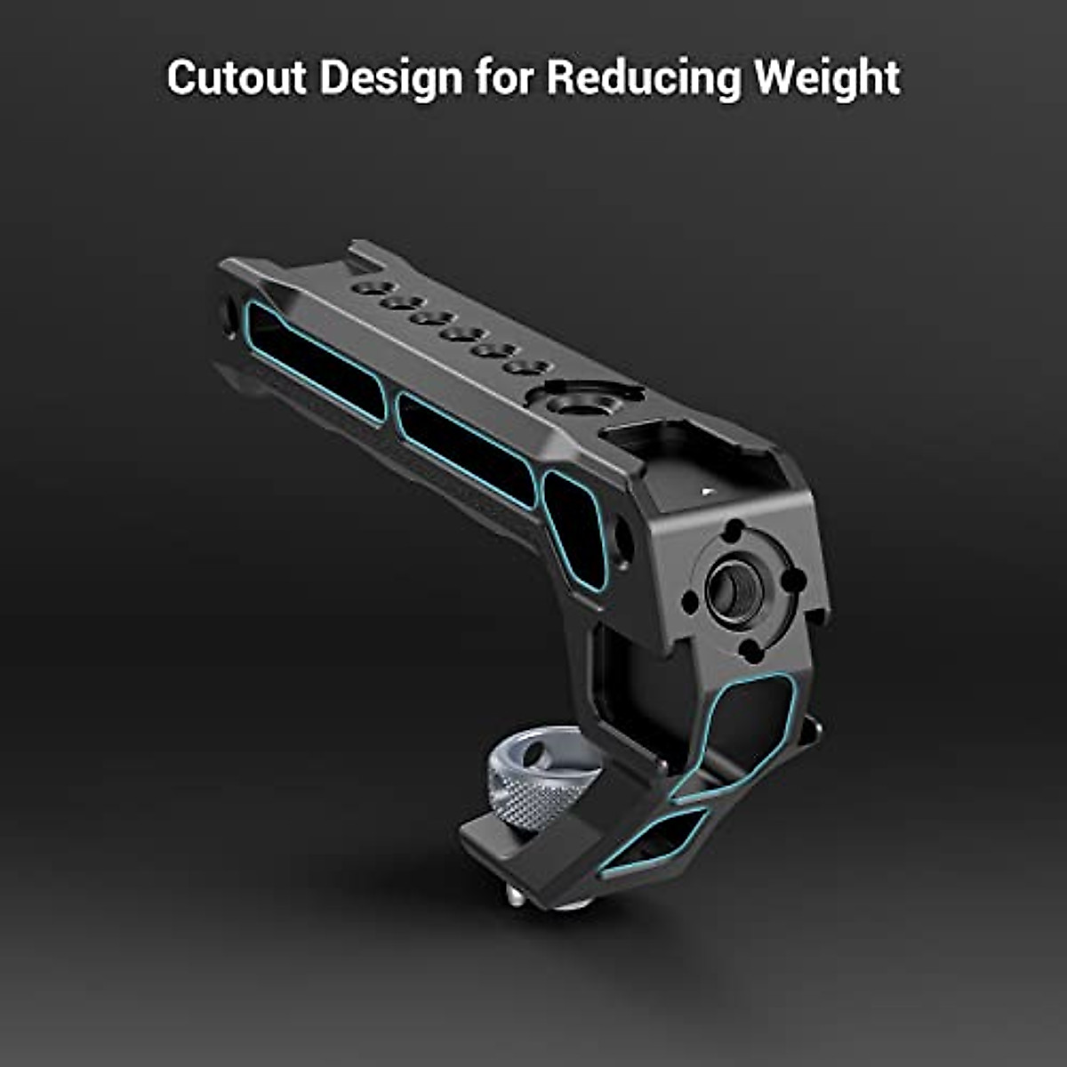 SmallRig Top Handle with 3/8"-16 Locating Holes for ARRI Grip for Camera Cage, Universal Video Rig with 5 Cold Shoe Adapters to Mount DSLR Camera with Microphone/LED Light/Monitor - 3765