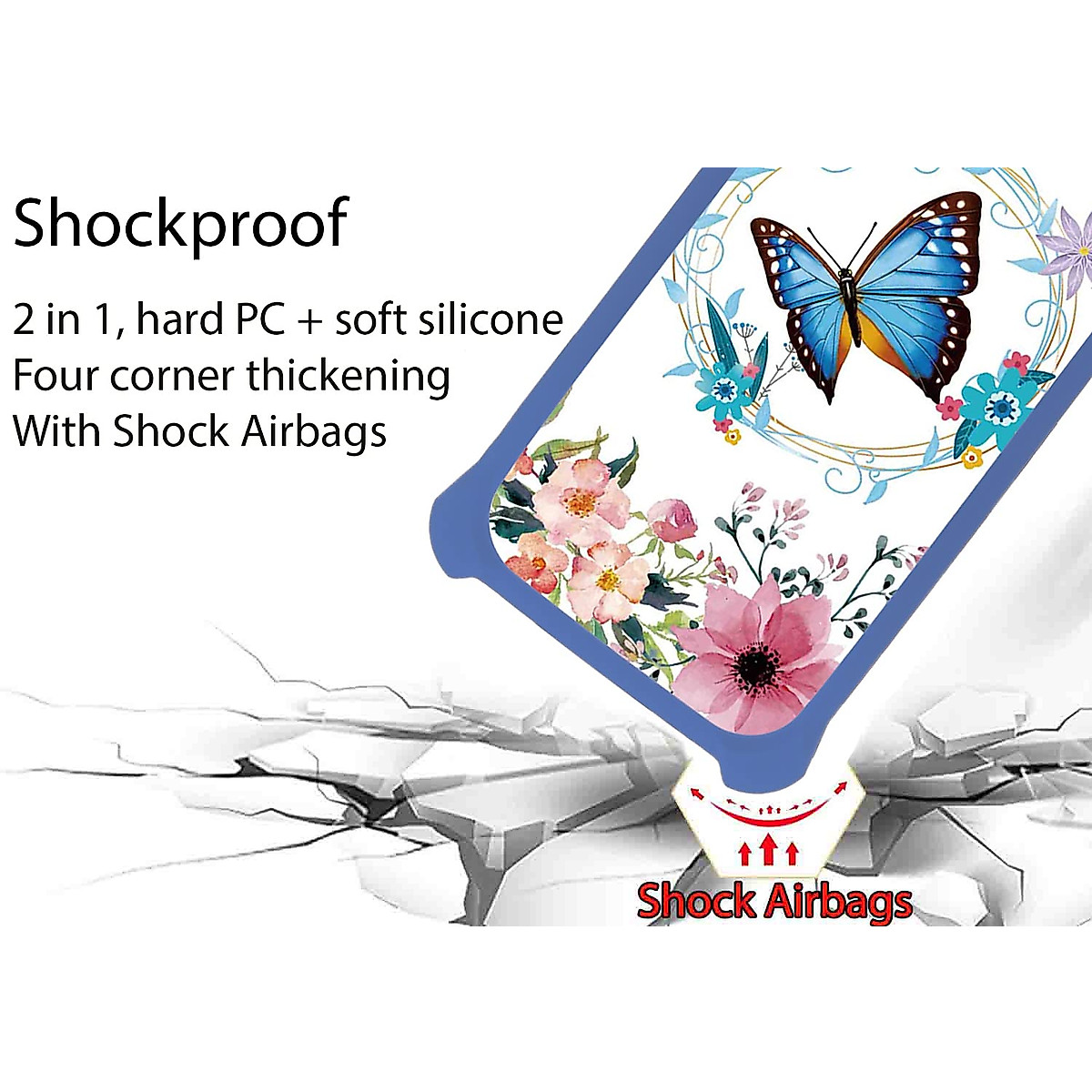 jioeuinly Case for Moto Thinkphone Case Compatible with Motorola Thinkphone Phone Case Cover [with Tempered Glass Screen Protector][Hard PC + Soft Silicone][Ring Support] [Luminous Effect] YGL-LHD