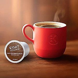 Eight O'Clock Coffee Colombian Peaks Single-Serve Keurig K-Cup Pods, Medium Roast Coffee Pods, 96 Count