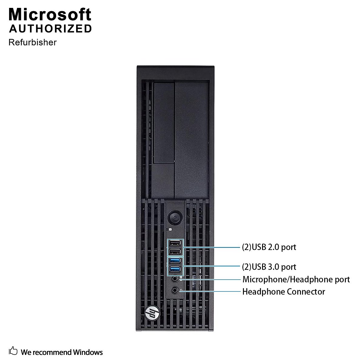 HP Z230 SFF Desktop Computer PC, Intel Core i3-4130 3.4GHz, 32G DDR3, 1T HDD, WiFi, BT, 4K Support, DP, Windows 10 Pro 64 Bit-Multi-Language Supports English/Spanish/French (Renewed)