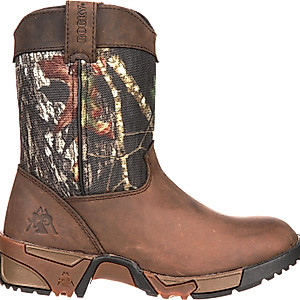 ROCKY Kids' Aztec Wellington Boot, Mossy Oak Break Up Infinity, Size 4(M)