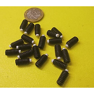 Black Oxide Steel Nylon Tip Set Screw 1/4"-20 x .500" Thread Length 20 pcs