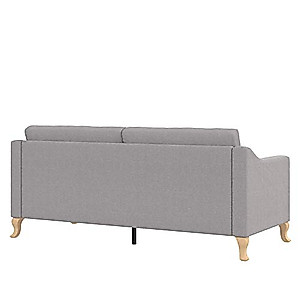 Mr. Kate Tess Sofa with Soft Pocket Coil Cushions, Small Space Living Room Furniture, Light Gray Linen