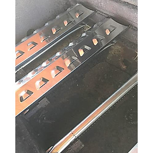 Htanch SN5181(5-pack) 15 3/8 inch Stainless Steel heat plate Replacement for Master Forge 2518-3, 2518LN-LPG, 3218LT, 3218LTM, E3518-LP, L3218, RT2417S Gas Grill