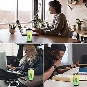 UPglow Coffee Mug Coffee Cup Double Insulated Stainless Steel Insulation Pickle Slut Logo Coffee Cup