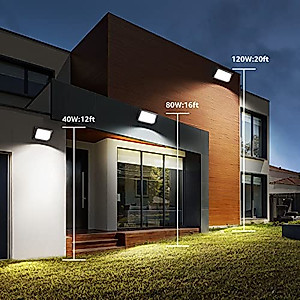 Lepro LED Wall Pack Light with Dusk to Dawn Photocell, 120W 17400LM 600W Metal Halide Equivalent, 5000K Daylight IP65 Waterproof Commercial Wall Mount Outdoor Security Lighting Fixture,UL & DLC Listed