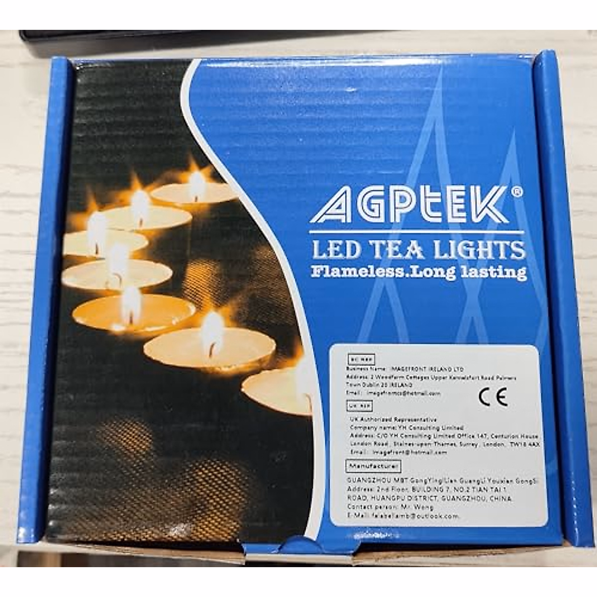 AGPtEK No flicker Flameless LED Tealights Candles Battery-Operated Long Lasting Tealights for Wedding Holiday Party Home Decoration 24pcs (Warm White)