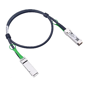 40Gb QSFP+ DAC Cable, 40GBASE-CR4, QSFP+ to QSFP+ Passive Direct Attach Copper Twinax Cable for Cisco QSFP-H40G-CU50CM, Meraki MA-CBL-40G-50CM, Mikrotik, Open Switch Devices, 0.5 Meter (1.64 ft)