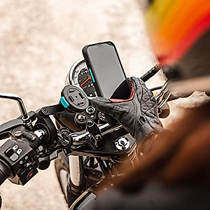 Mous - Motorcycle Phone Mount and Phone Case for iPhone 13 Mini - Motorcycle Phone Holder Kit - IntraLock Motorcycle Bar Mount and Evolution Phone Case for iPhone iPhone 13 Mini - Evolution Moto