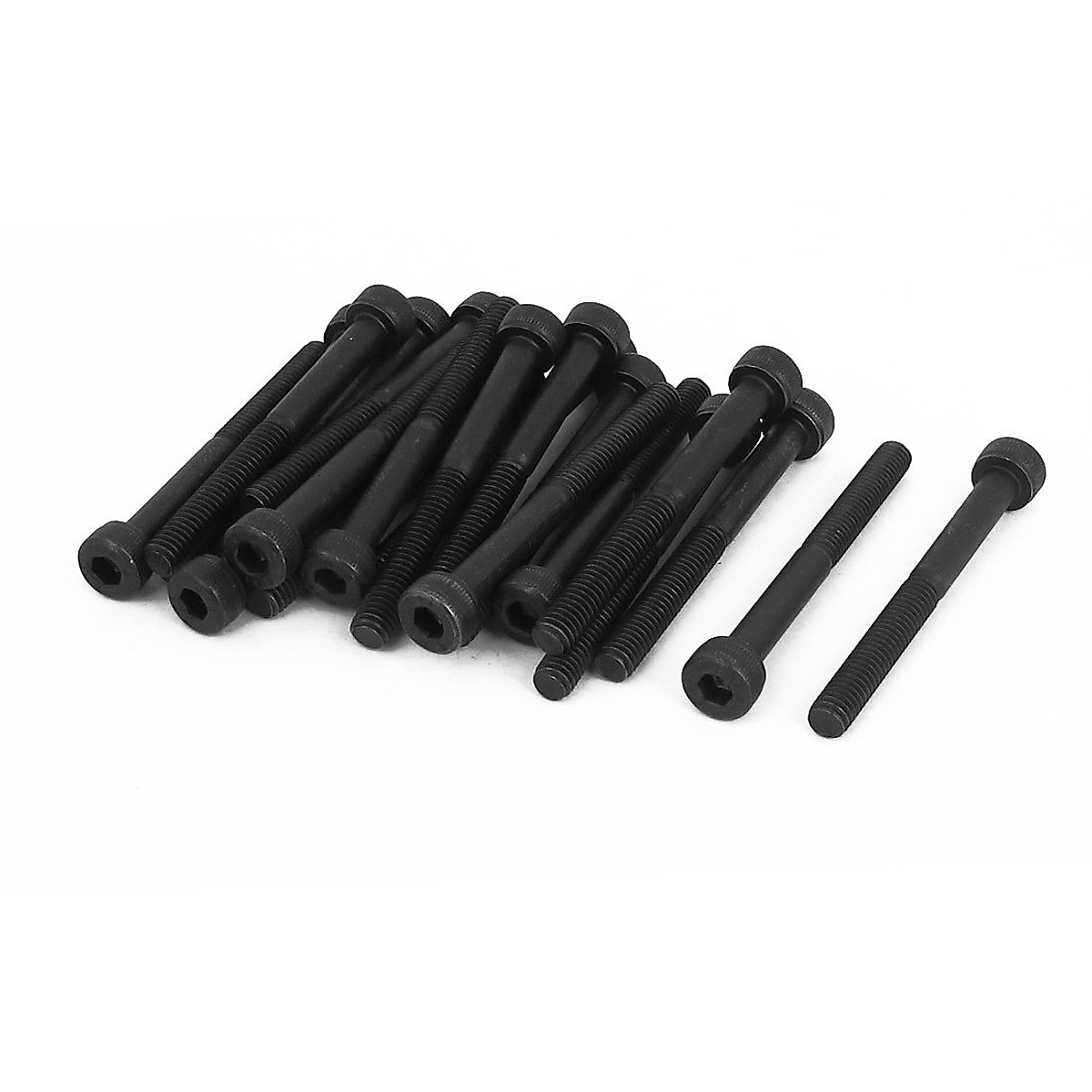 uxcell M4 x 40mm 12.9 Alloy Steel Hex Socket Head Cap Screws Bolt Black 22mm Thread Length 20pcs