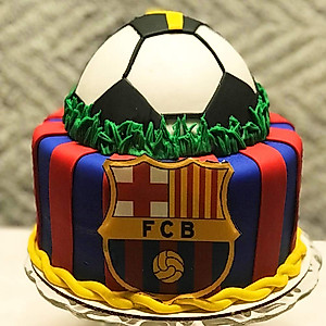 SAKOLLA Soccer Ball Cookie Cutter, Hexagon Cookie Cutter, Football Cake Decorations - 4 Sizes Biscuit Cutters/Sandwiches Cutter/Pastry Cutters