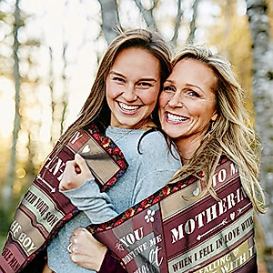 Gifts for Mother in Law Throw Blanket, Mother in Law Gifts from Daughter/Son in Law, Birthday Gifts for Mother in Law, Mother in Law Christmas, Soft Cozy Purple Blanket 50" X 60"