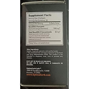 OptimaEarth Liquid Gold Curcumin with NovaSOL - Enhanced Absorption Turmeric Supplement - Supports Joint and Immune System Health - 185x More Bioavailable Than Traditional Curcumin Products