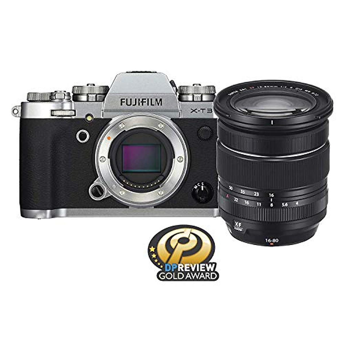Fujifilm X-T3 Mirrorless Digital Camera w/XF16-80mm Lens Kit - Silver