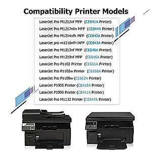 1 Pack 85A | CE285A (Black) Compatible High Yield Toner Cartridge Replacement for HP LaserJet1102 P1105 P1106 | Pro M1212nf MFP M1217nfw MFP P1102w P1102 P1105 P1106 Printers,Sold by Thurink.